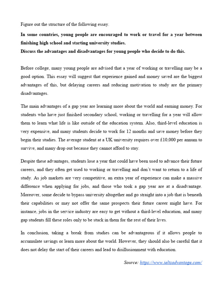 Essay - Gap Year | PDF Essay - Gap Year | PDF