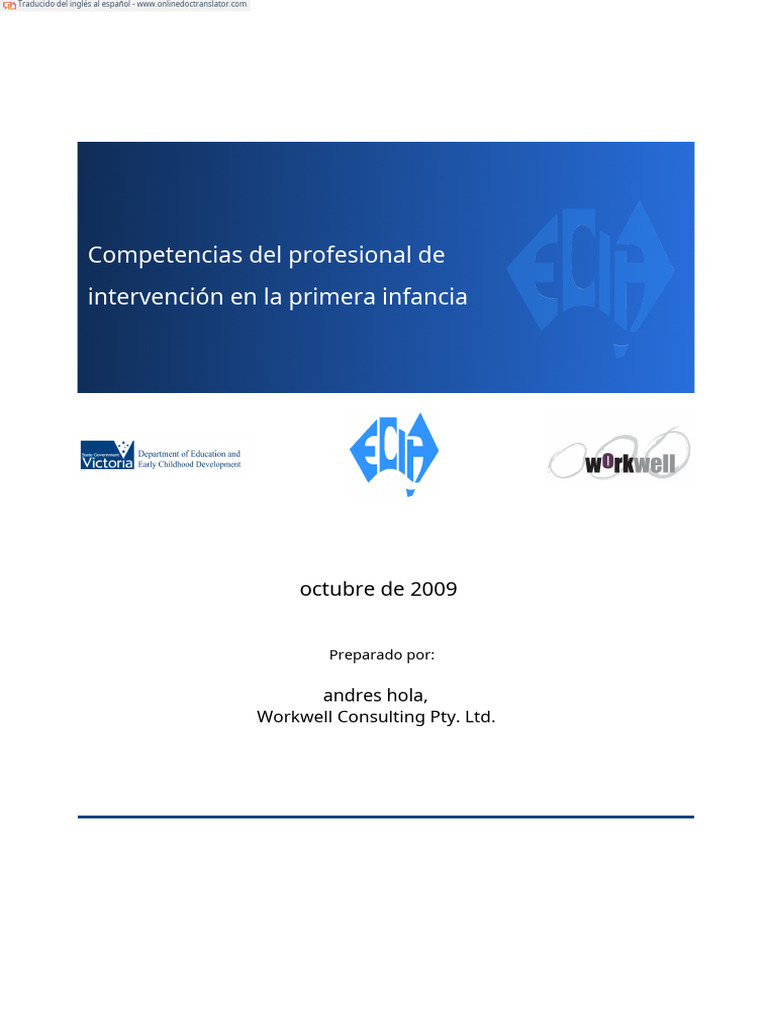 ECI Practitioner Competencies Traducido | PDF