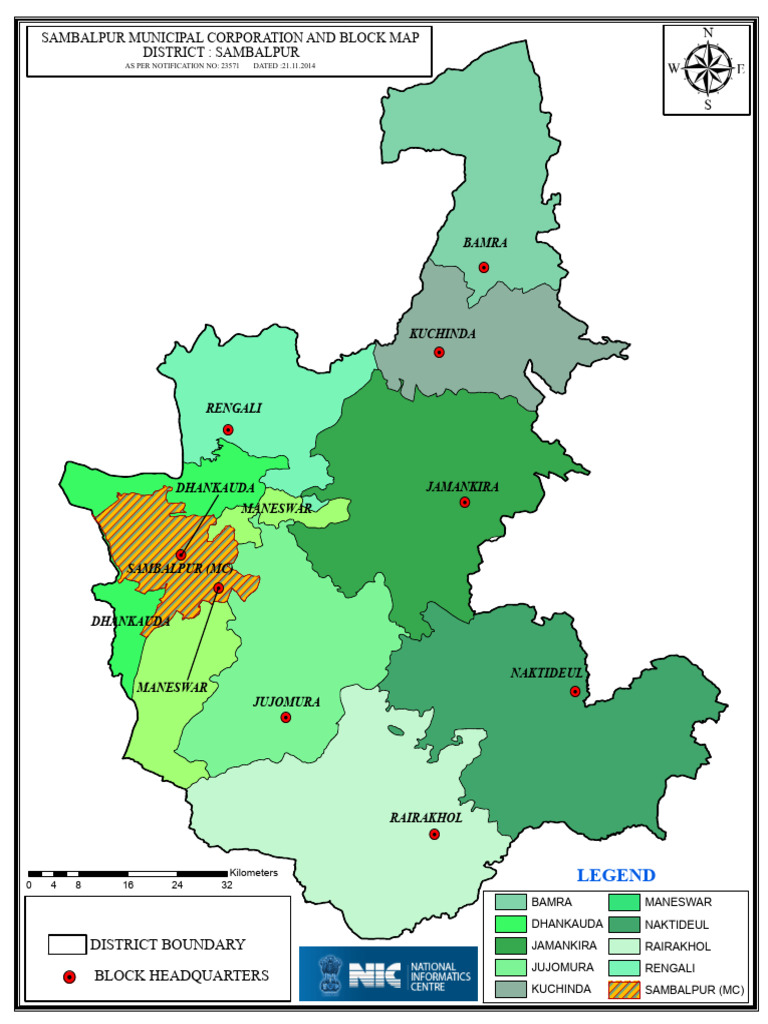 Sambalpur District Block Map | PDF