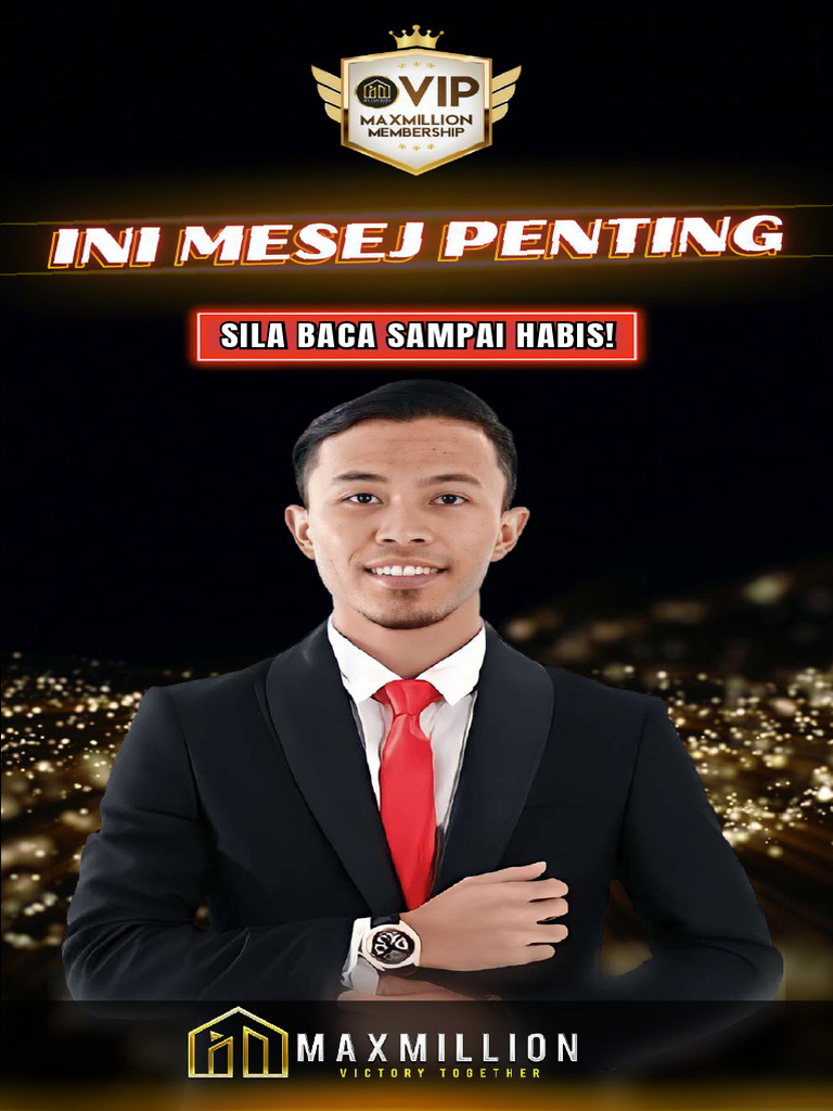 Pesanan Dari Founder Maxmillion Coach Wadi | PDF