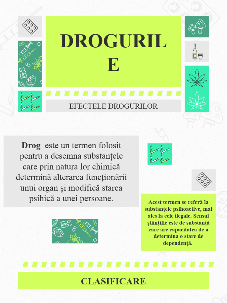 DROGURILE. Efectele Drogurilor | PDF
