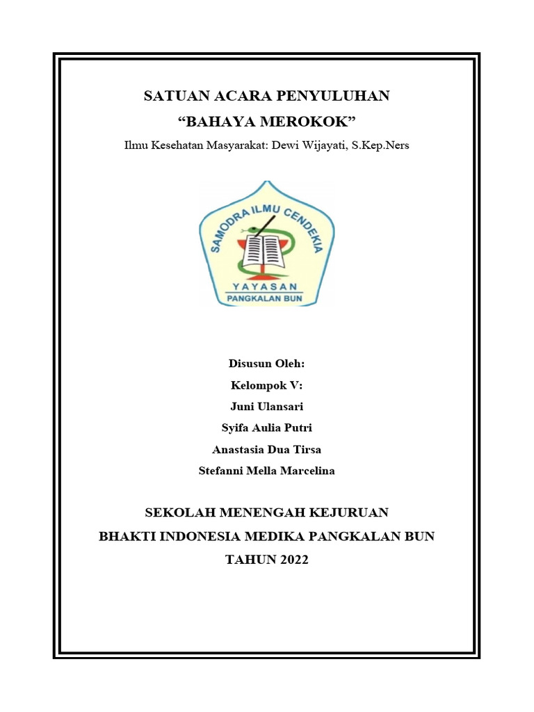 Cover SAP Ke.5 | PDF | Pengembangan Diri