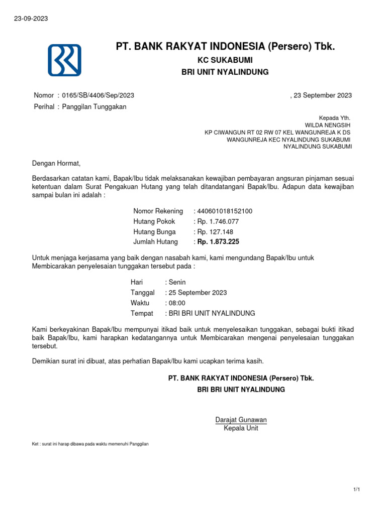 Surat Intracomp-137 | PDF