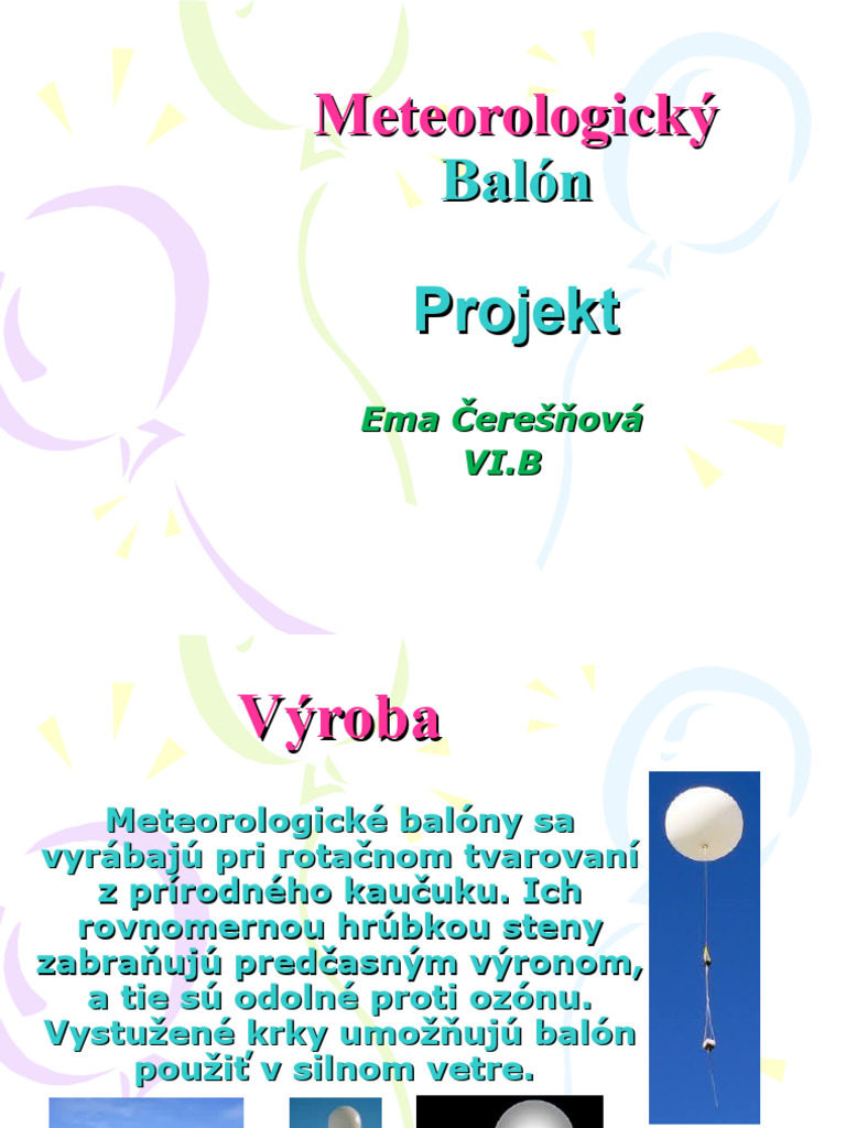 FYZ-Meteorologiky Balon - Projekt | PDF