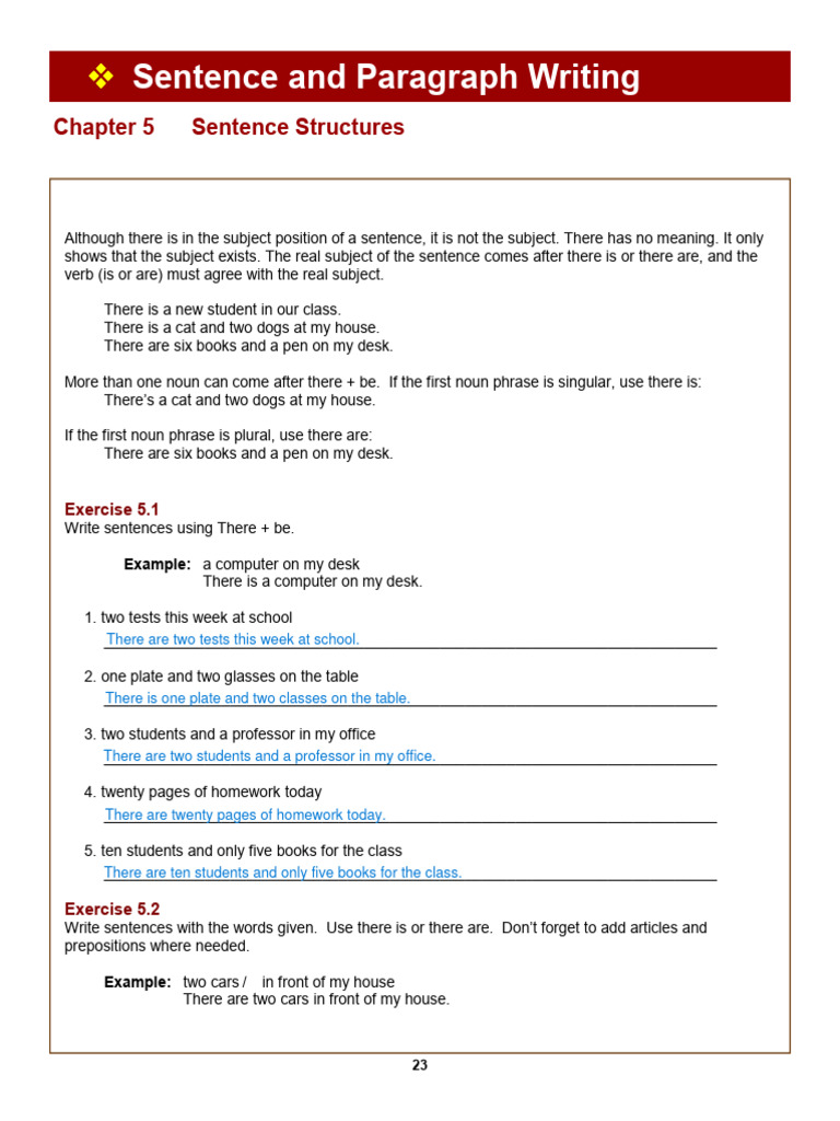 Sentence Structures | PDF | Grammatical Number | Plural