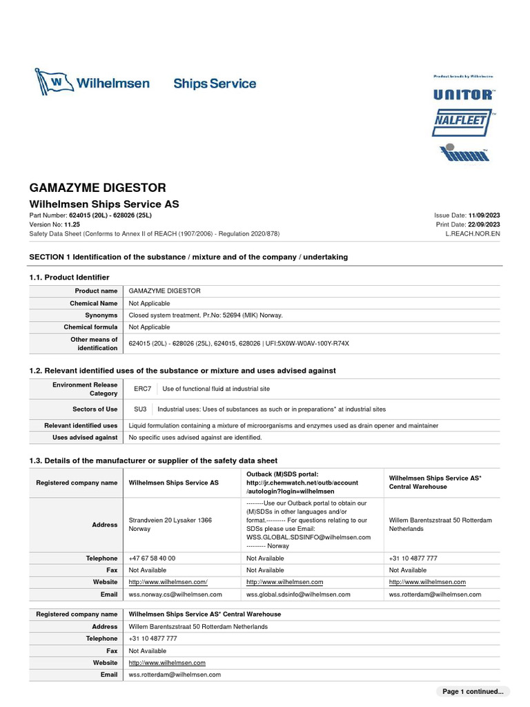 Gamazyme Digestor 25 LTR | PDF