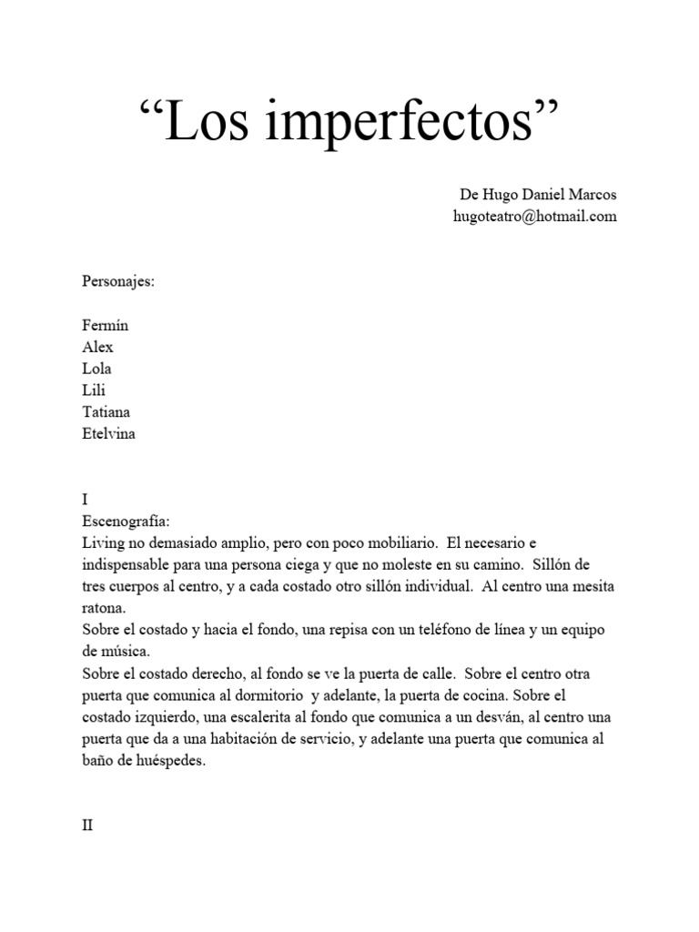 Los Imperfectos | PDF