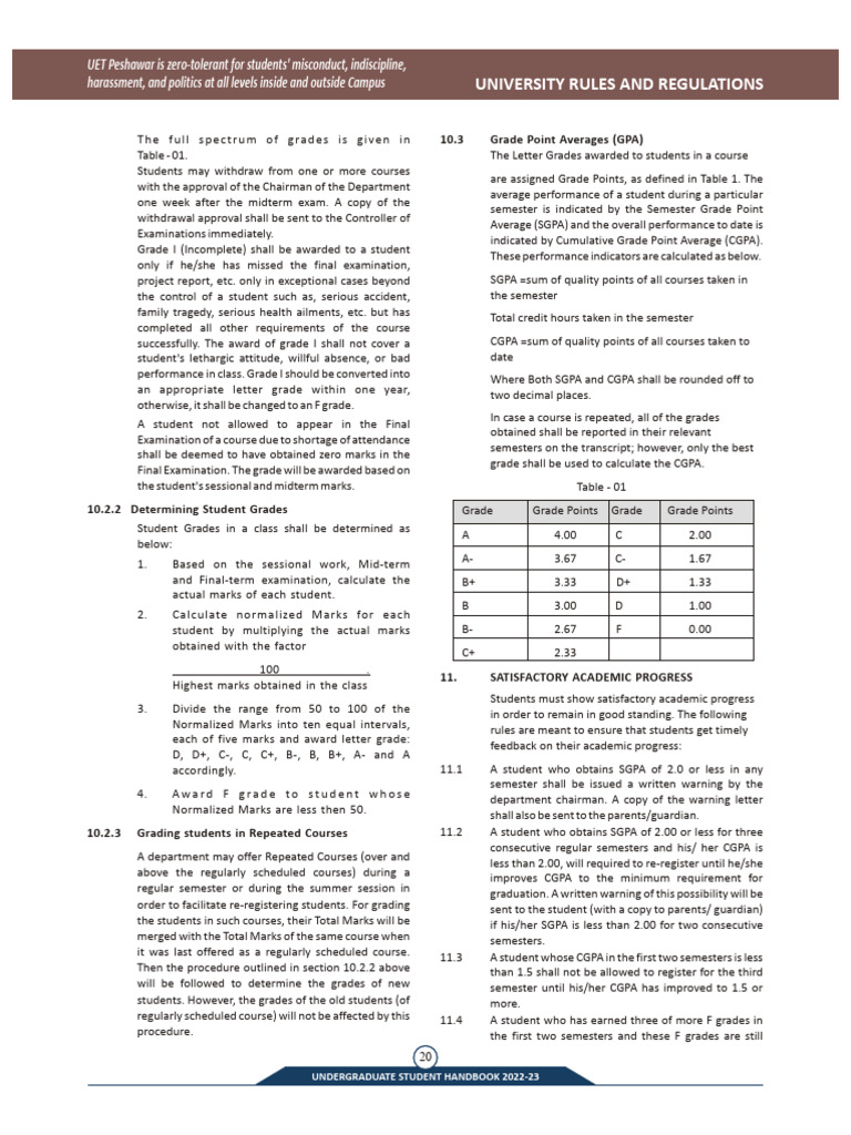 Grading System | PDF | Course Credit | Academia