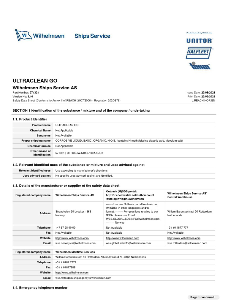 Ultraclean Go 25 LTR | PDF