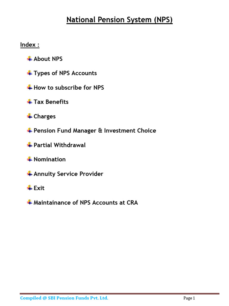 National Pension System Guide | PDF