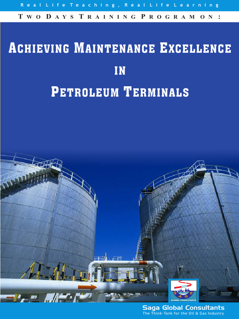 Maintenance Excellence in Petroleum Terminals | PDF | Petroleum | Power ...