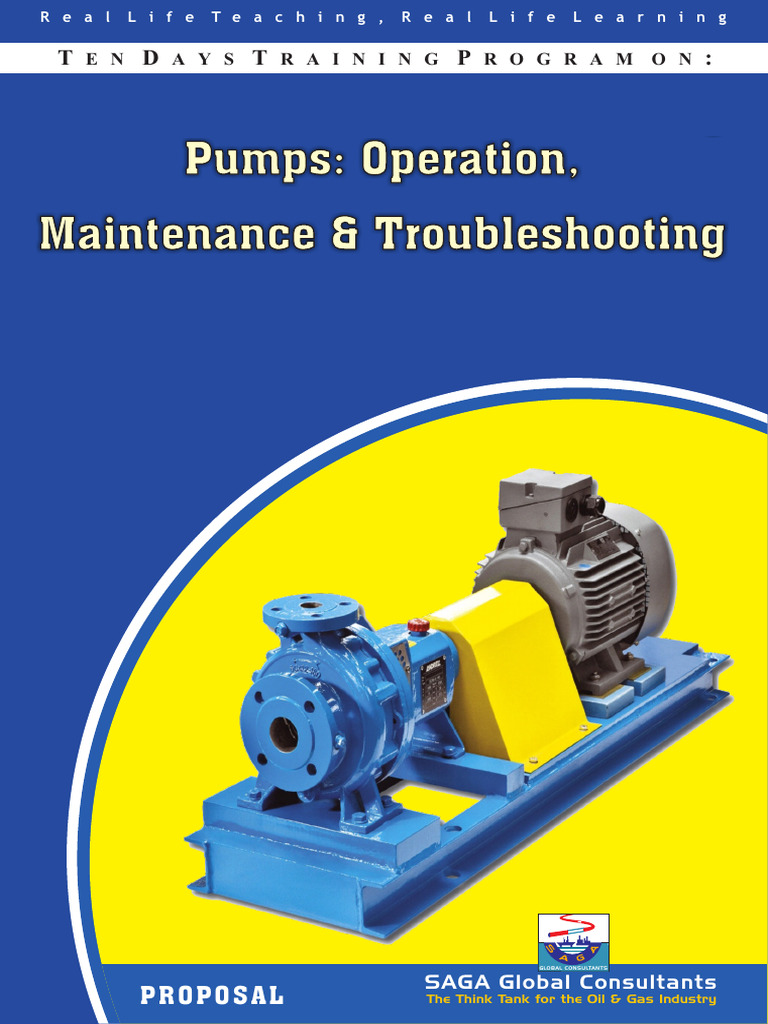 Pump Operation & Maintenance - Proposal | PDF