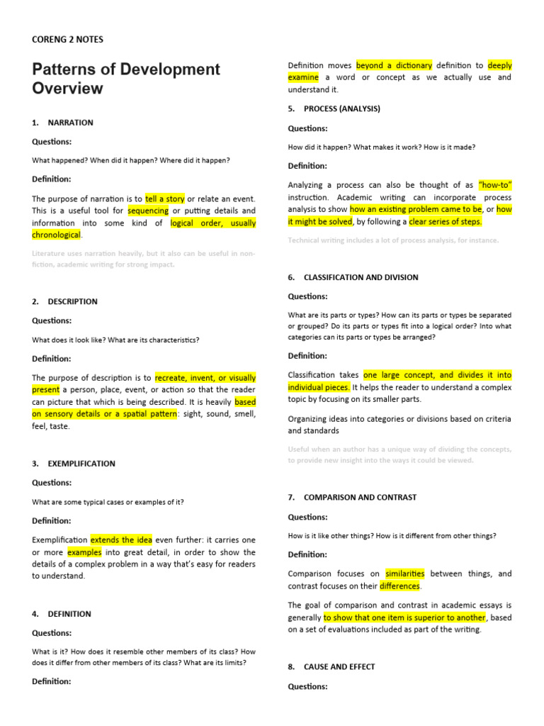 Coreng 2 Notes | PDF