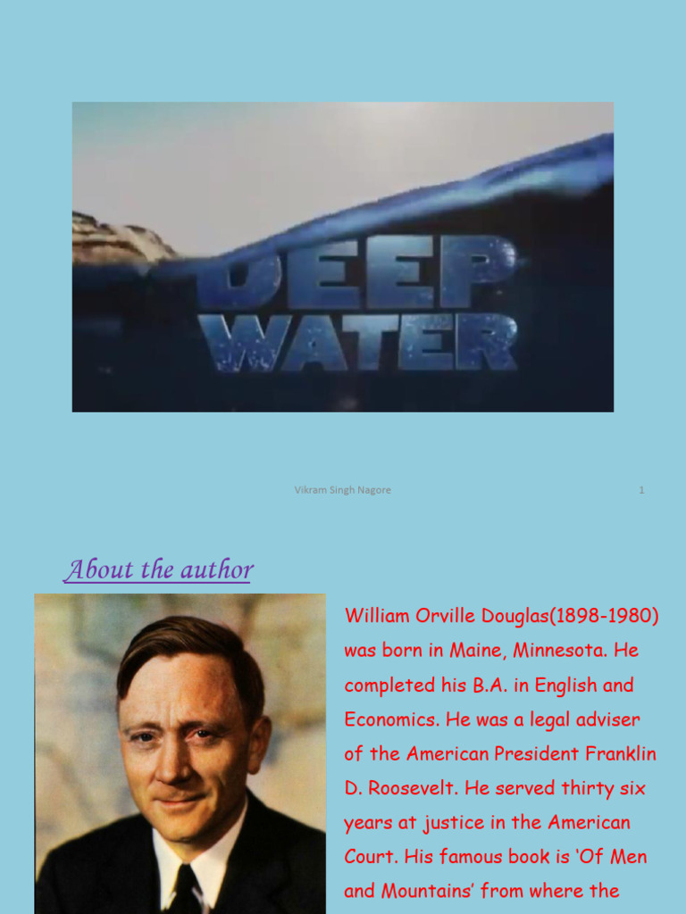 XII L.3 PPT of DEEP WATER | PDF
