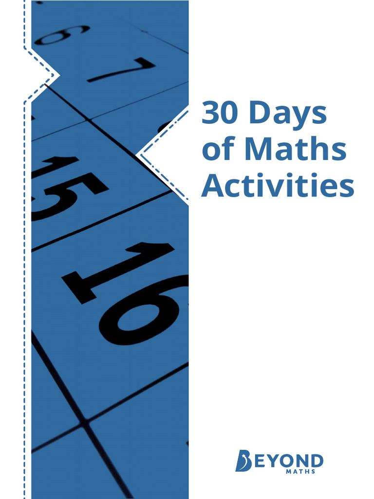 30 Days of Maths Activities (A4) | PDF | Elementary Mathematics ...
