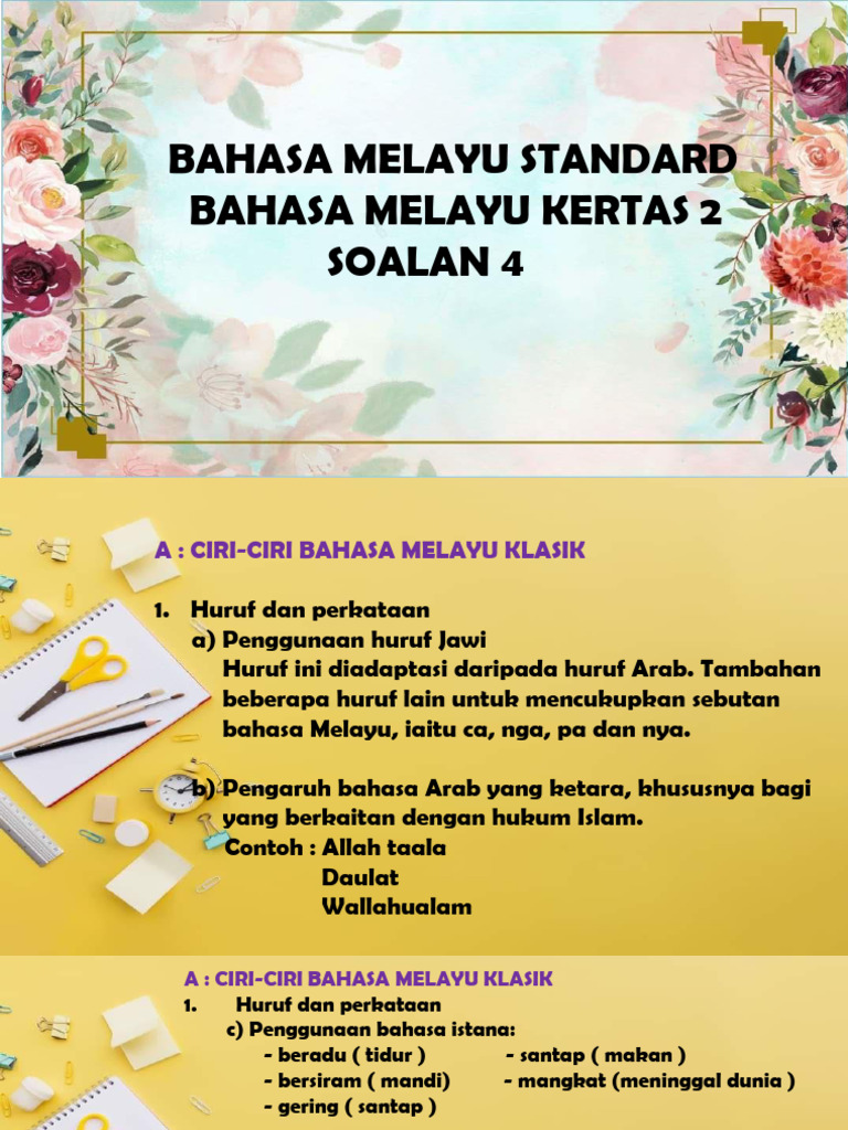 Bahasa Melayu Standard Tingkatan 5 | PDF | Agama & Spiritualitas | Puisi
