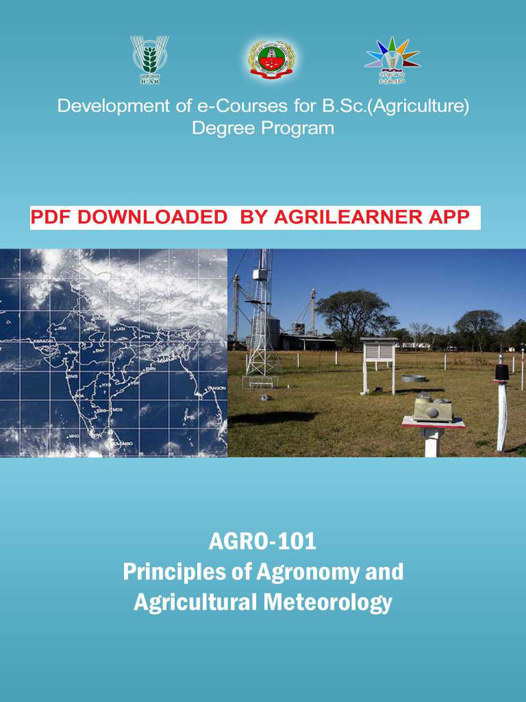Agronomy Book PDF Agrilearner | PDF | Agriculture | Stone Age
