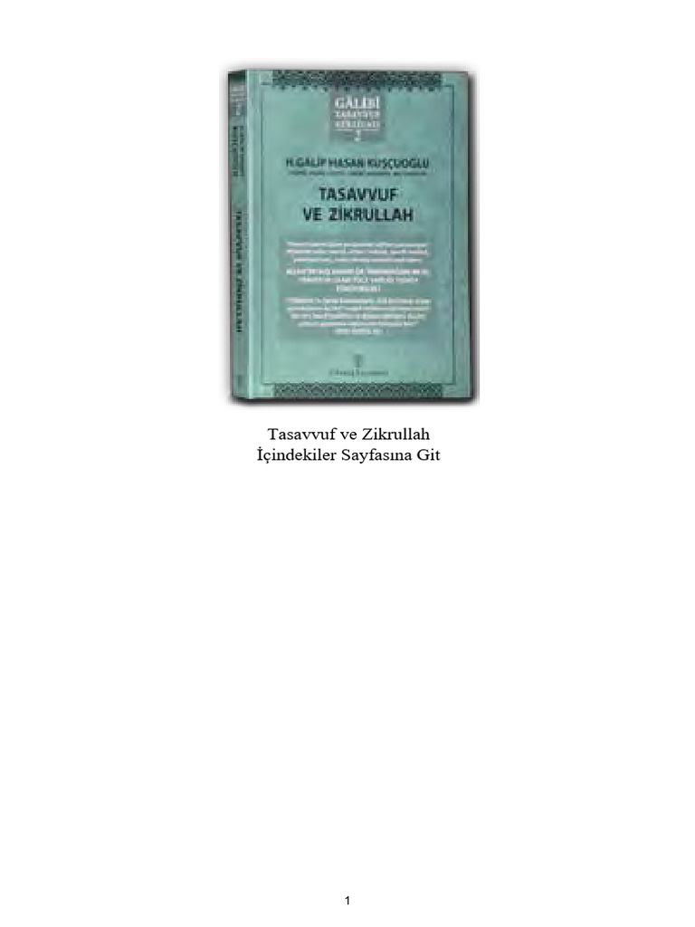 02 Tasavvuf Ve Zikrullah Vr 004 Pdf