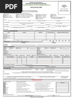 BUCET - Application Form | PDF