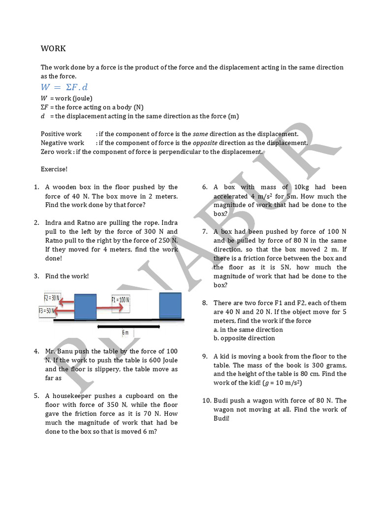 WORK Grade 8 | PDF | Force | Kilogram