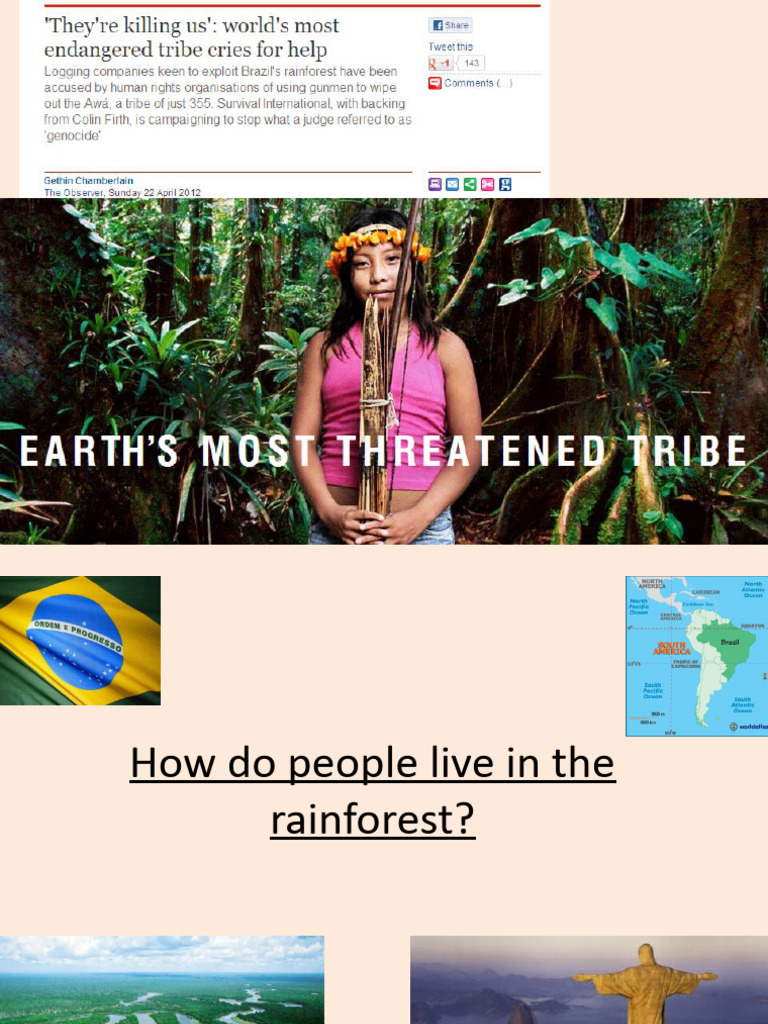 People in The Amazon Rainforest | PDF