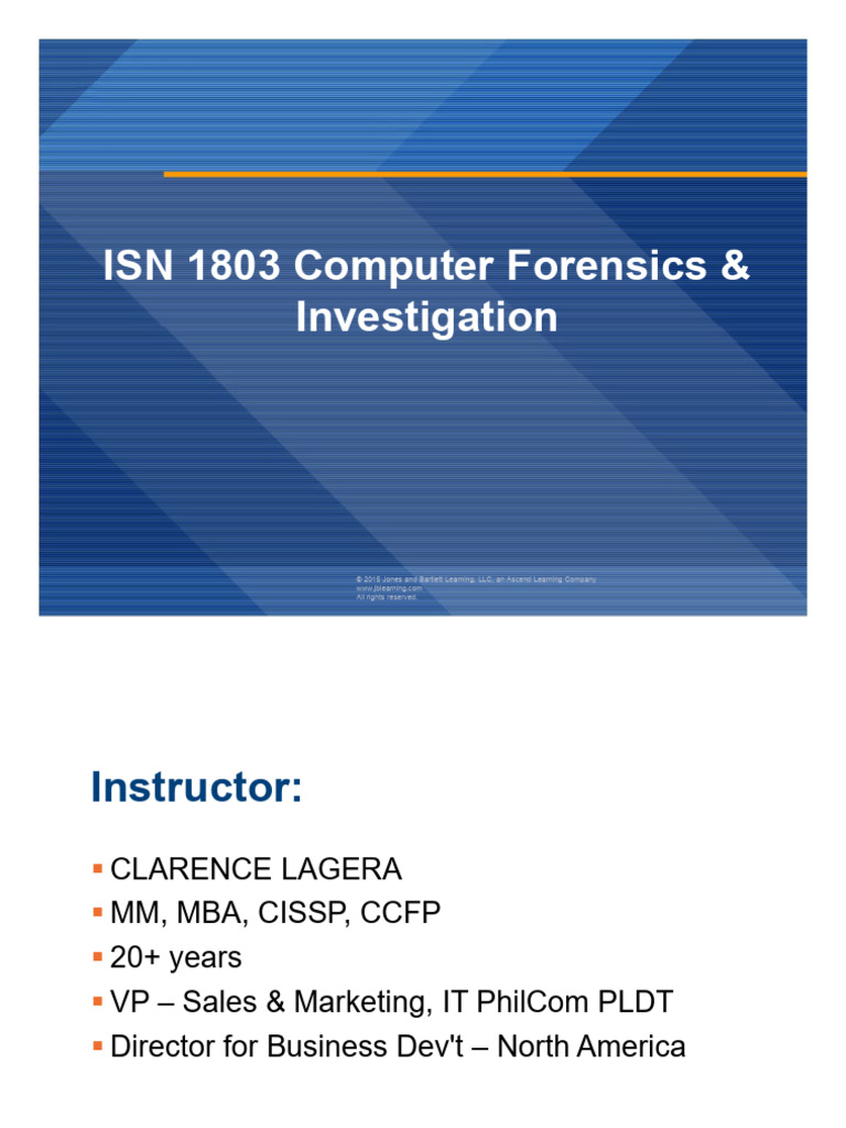 ISN180300 Computer Forensics Investigation | PDF | Computer Forensics | Information Security