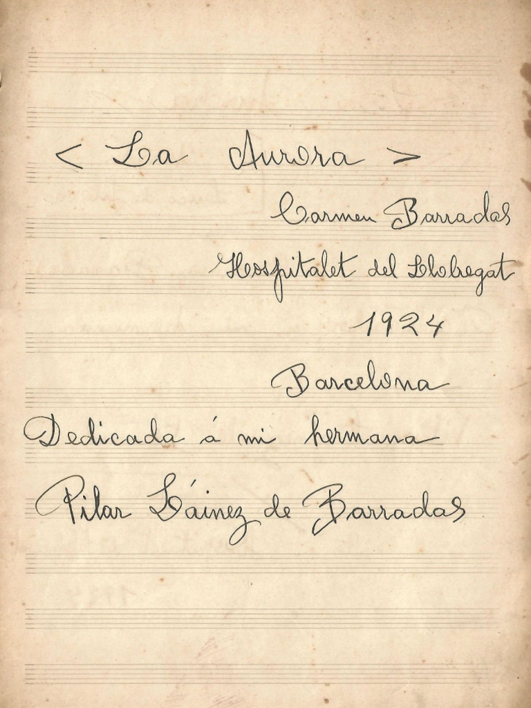 Carmen Barradas - La Aurora | PDF