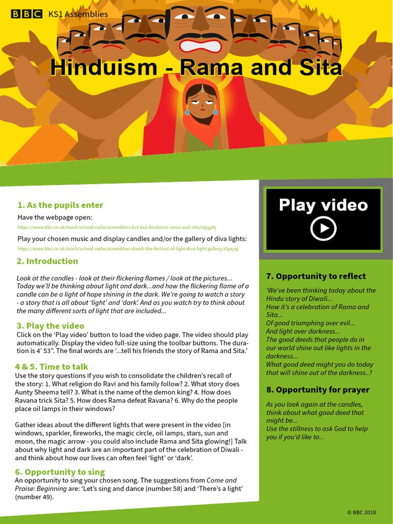 Hinduism Rama and Sita | PDF