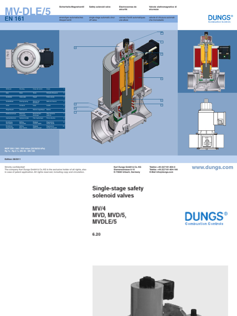 Datasheet Solenoid Valve MVD | PDF