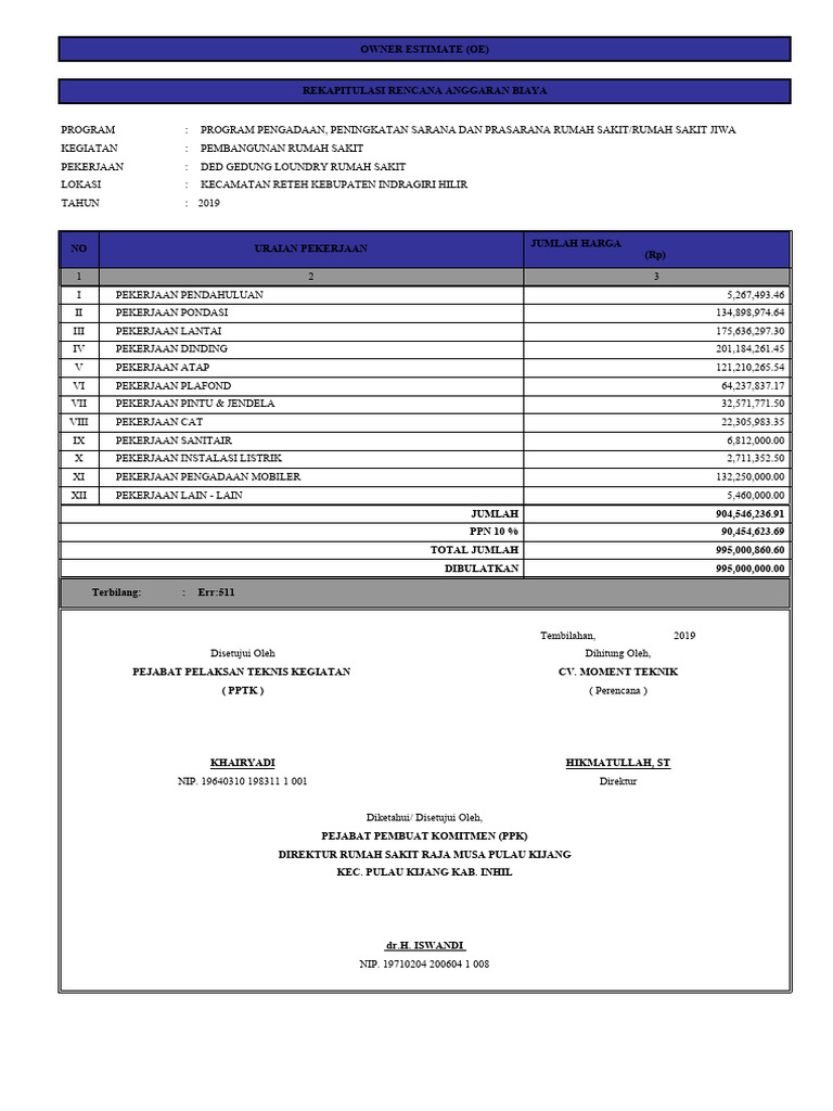 Rab Gedung Londry | PDF