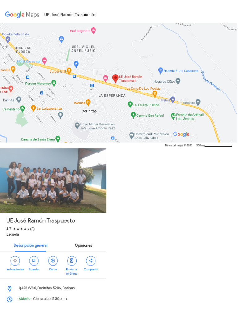 UE José Ramón Traspuesto - Google Maps | PDF