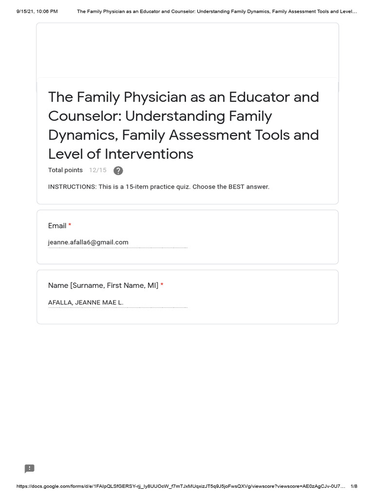 The Family Physician As An Educator and Counselor - Understanding ...