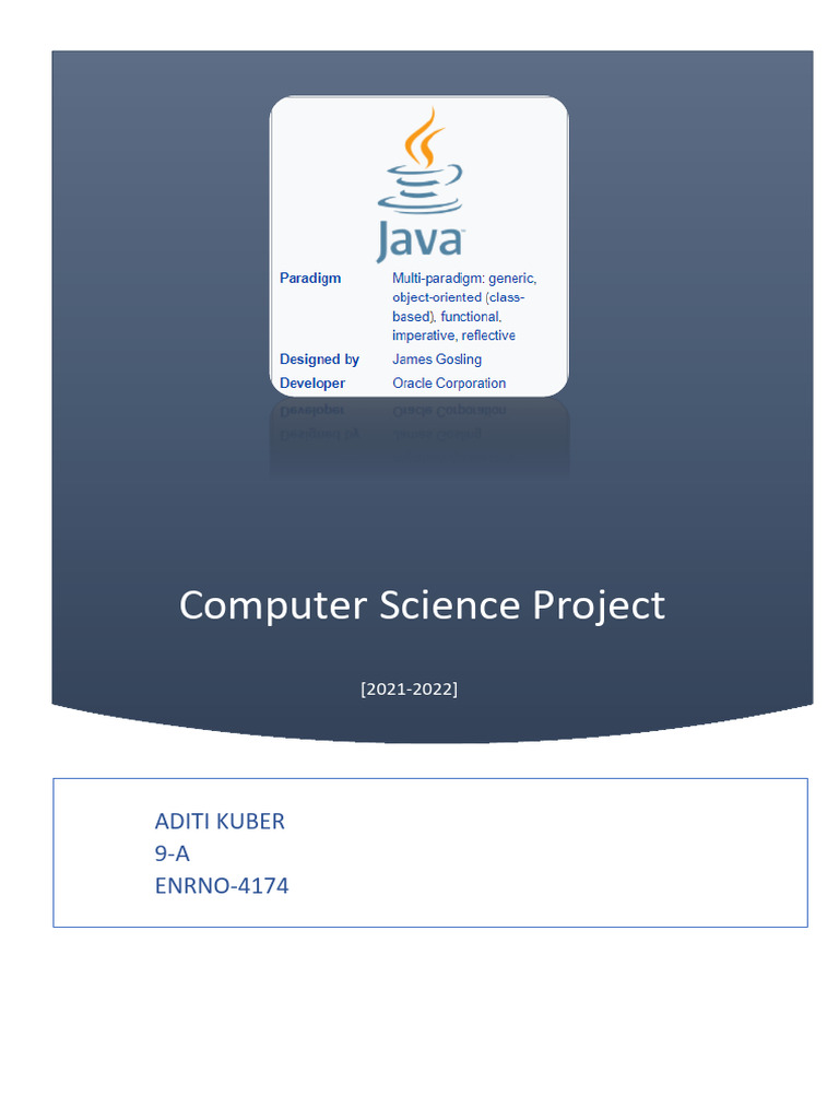 Aditi.K - 9A - Computer Project | Download Free PDF | Computer Program | Programming