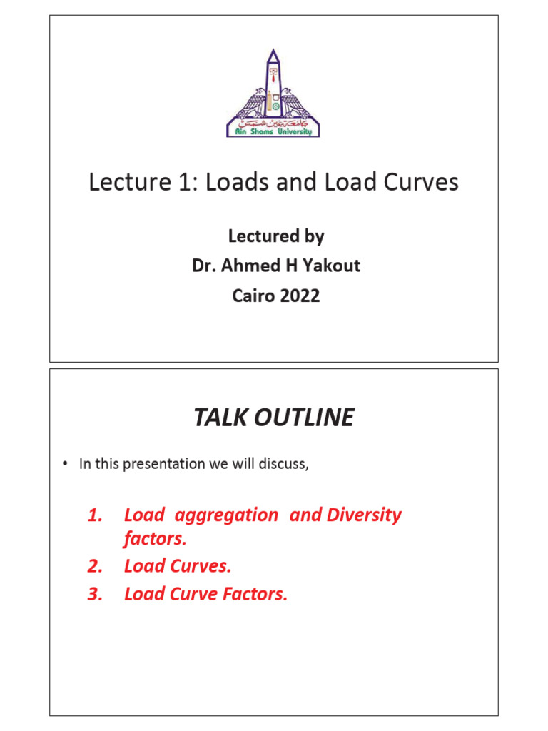 L1 Load Aggregation & Curves Handouts | PDF