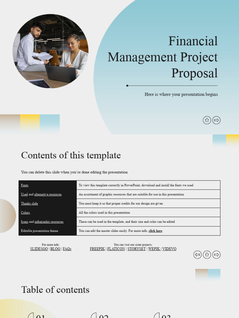 Financial Management Project Proposal by Slidesgo | PDF
