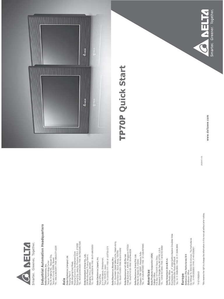Manual TP70-1 | PDF
