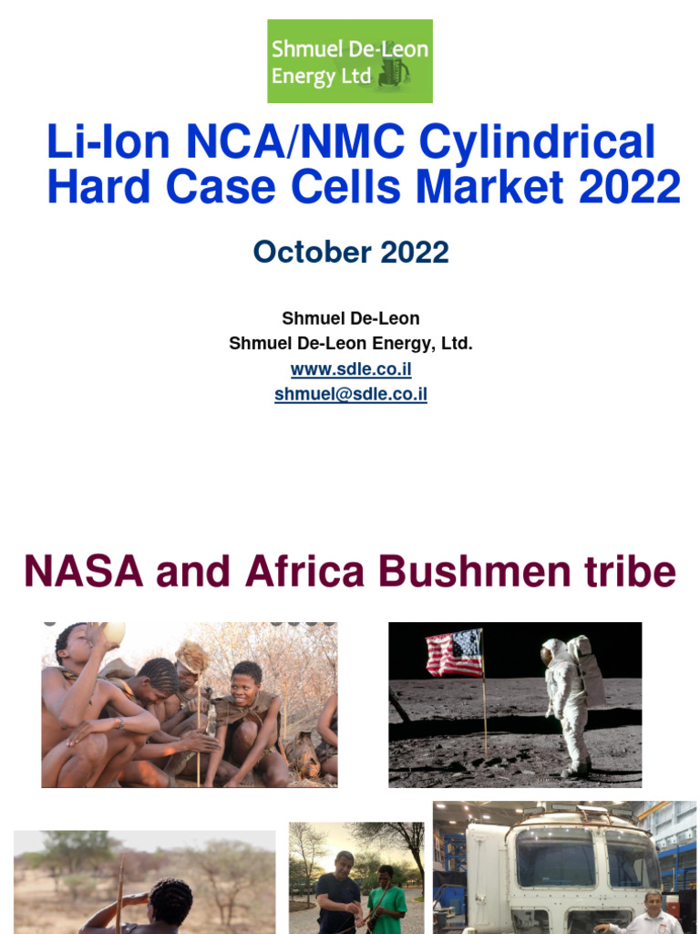 Nabw22 Li-Ion Cylindrical Hard Case Cells Market 2022 Nasa Ver4 | PDF