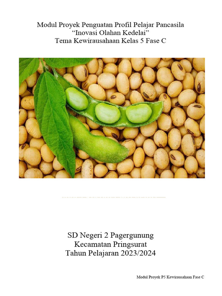 Modul Ajar Modul Projek - Kewirausahaan | PDF