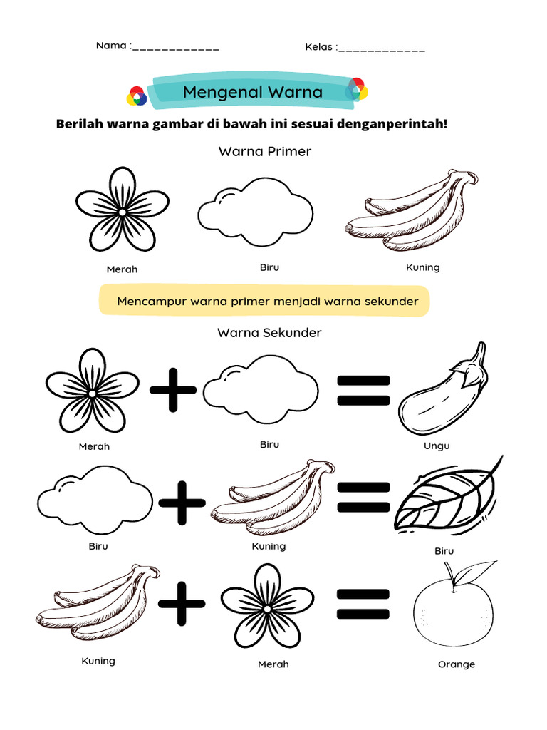 LKPD Mengenal Warna | PDF