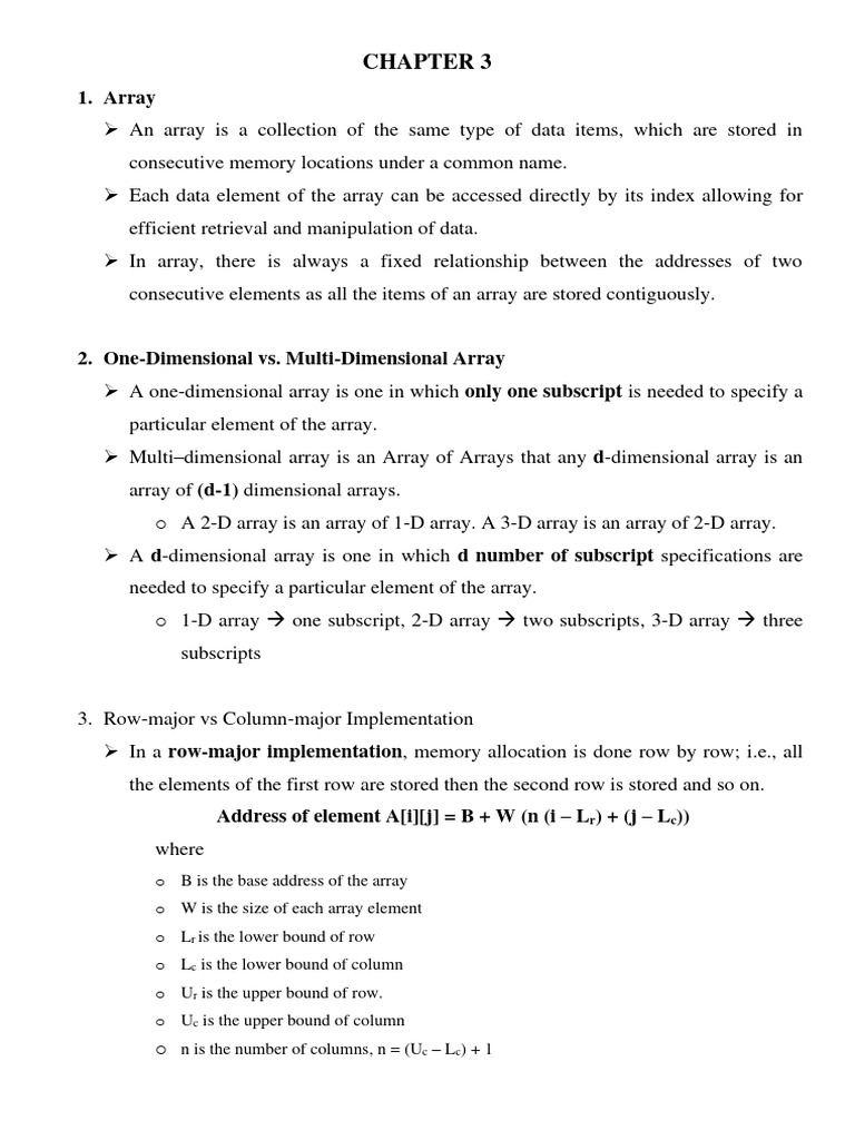 DS Definition - Chapter 3 | PDF | Time Complexity | String (Computer ...