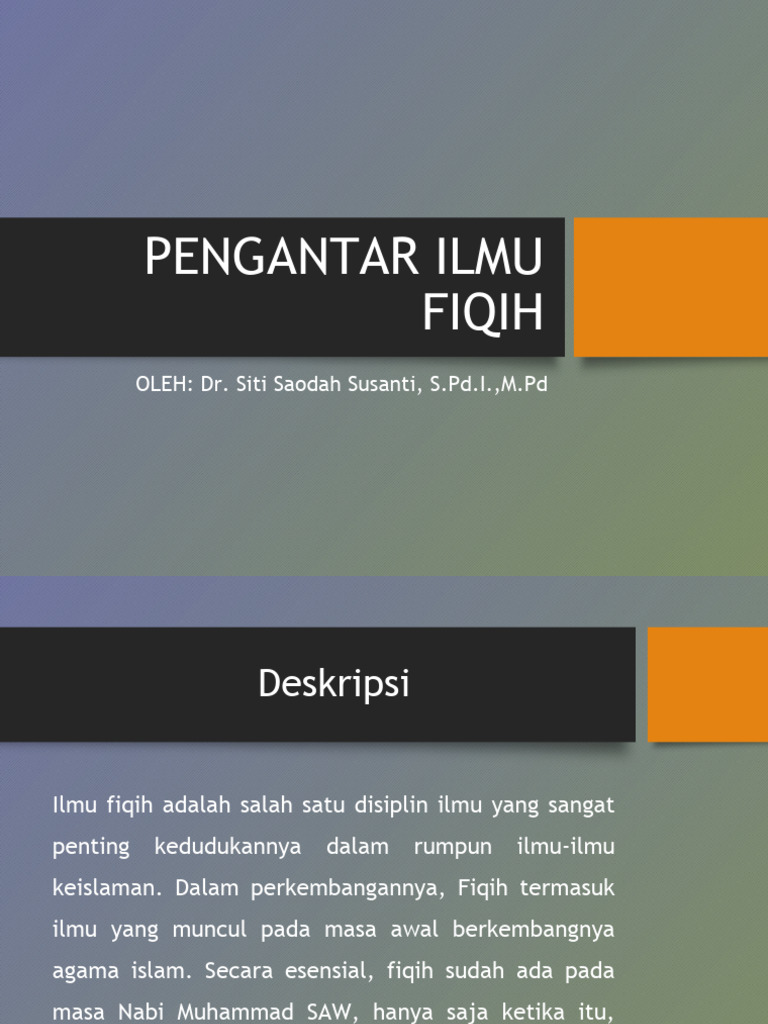 Pengantar Ilmu Fiqih | PDF