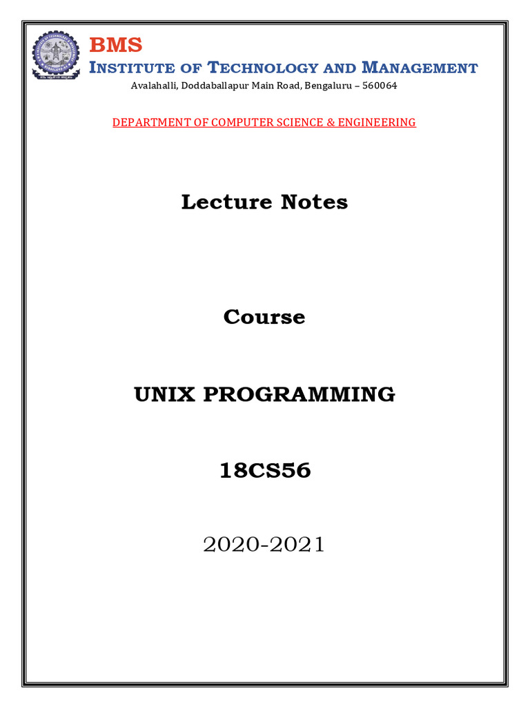 Unix Complete Notes | PDF