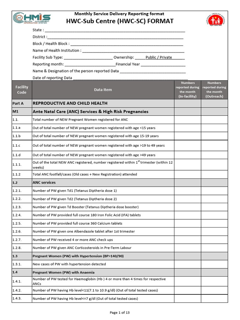 HWC SC Format | PDF HWC SC Format | PDF