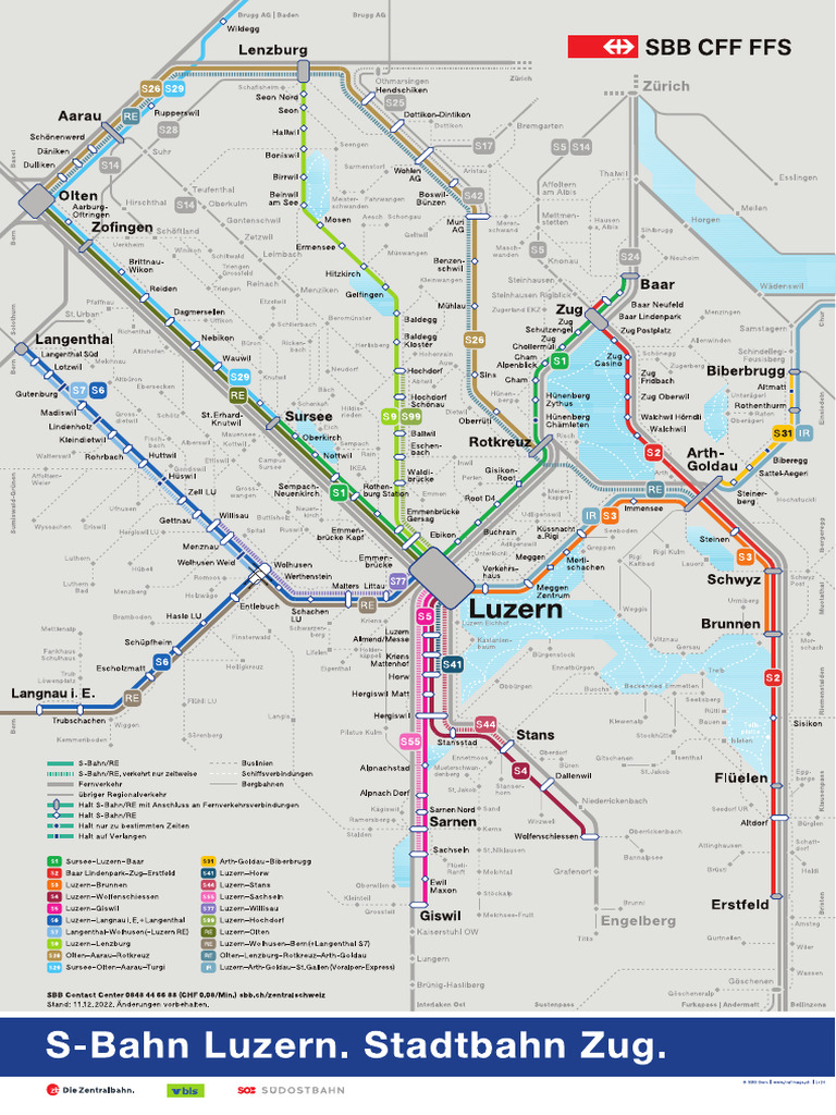 Netzplan S-Bahn Zentralschweiz | PDF