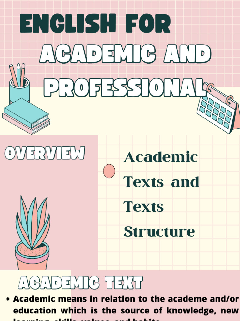 Academic Writing and Text Structure - Baculando | PDF | Career & Growth