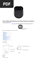 Tws Wireless Bluetooth Earbuds Manual | PDF | Headphones | Bluetooth
