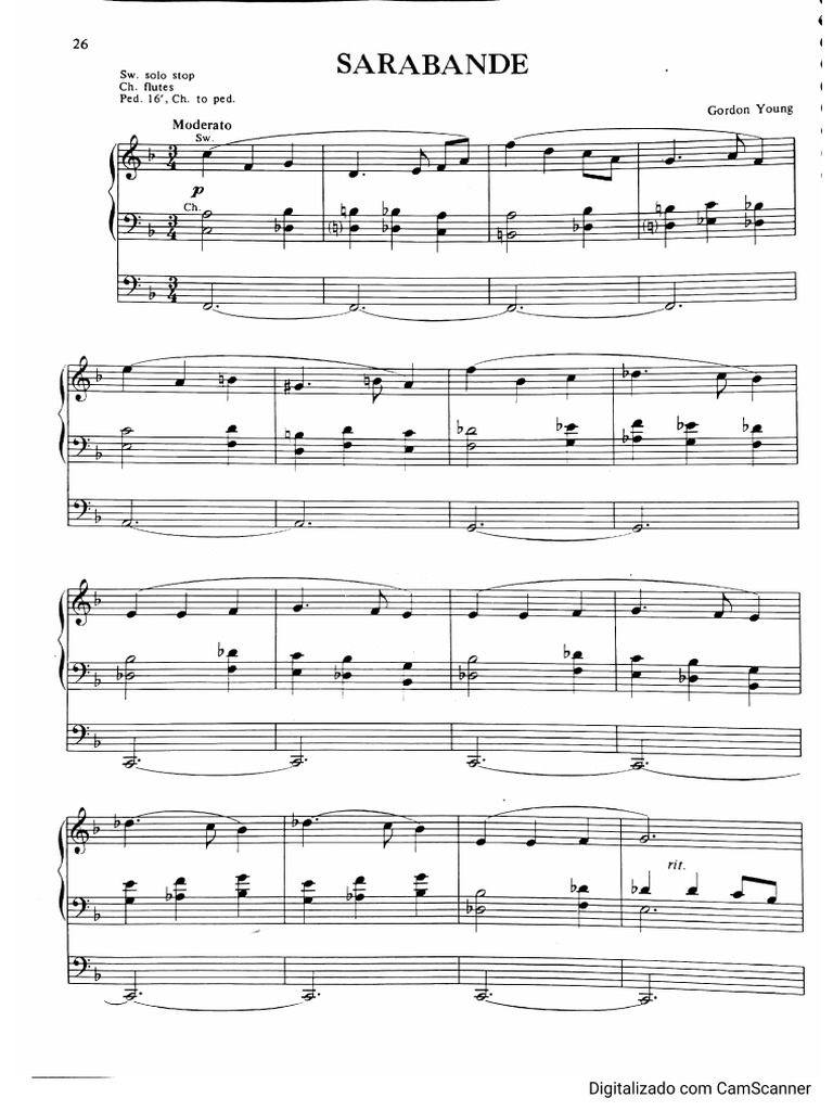 Sarabande Gordon Young | PDF