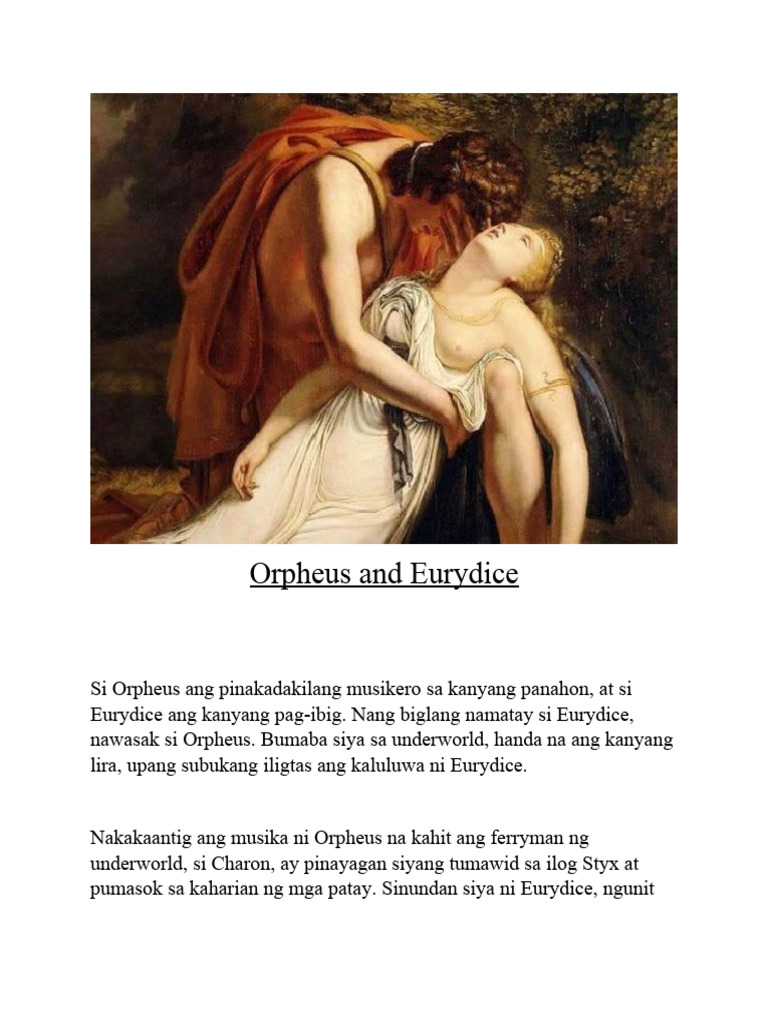 Orpheus and Eurydice | PDF