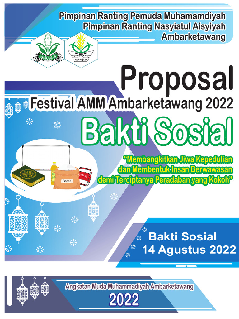 Proposal Bakti Sosial AMM Ambarketawang | PDF