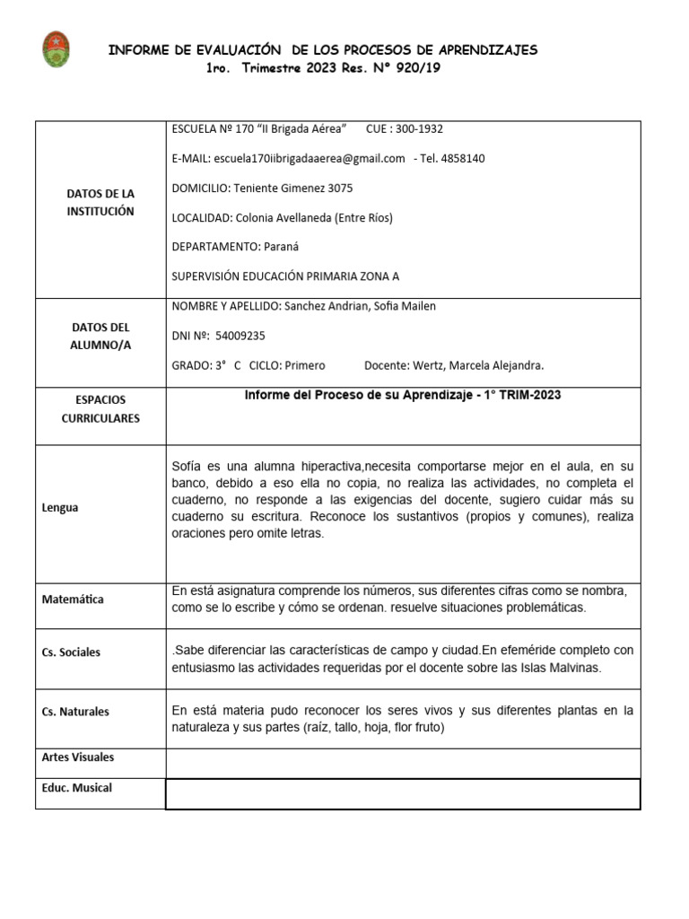 2023 Sanchez Andrian, Sofia Mailen | PDF